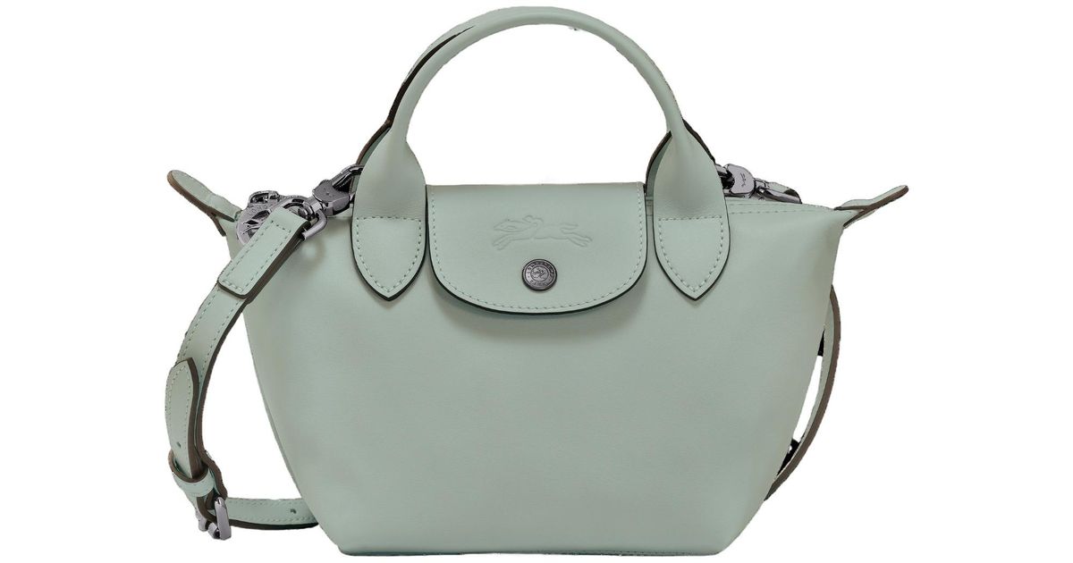 Longchamp Mini Le Pliage Tote Bag in Gray | Lyst
