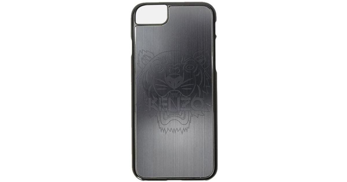 KENZO Tiger Head Mobile Phone Case in Gray for Men | Lyst