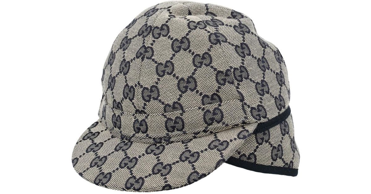 Gucci Gg Supreme Cap in Gray | Lyst