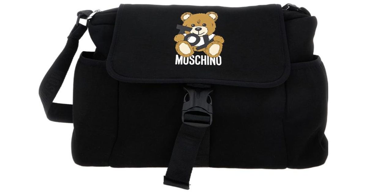 Moschino Teddy-Bear-Motif Changing Bag in Black | Lyst