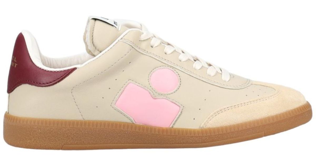 Isabel Marant Logo Low-Top Sneakers in Pink | Lyst UK