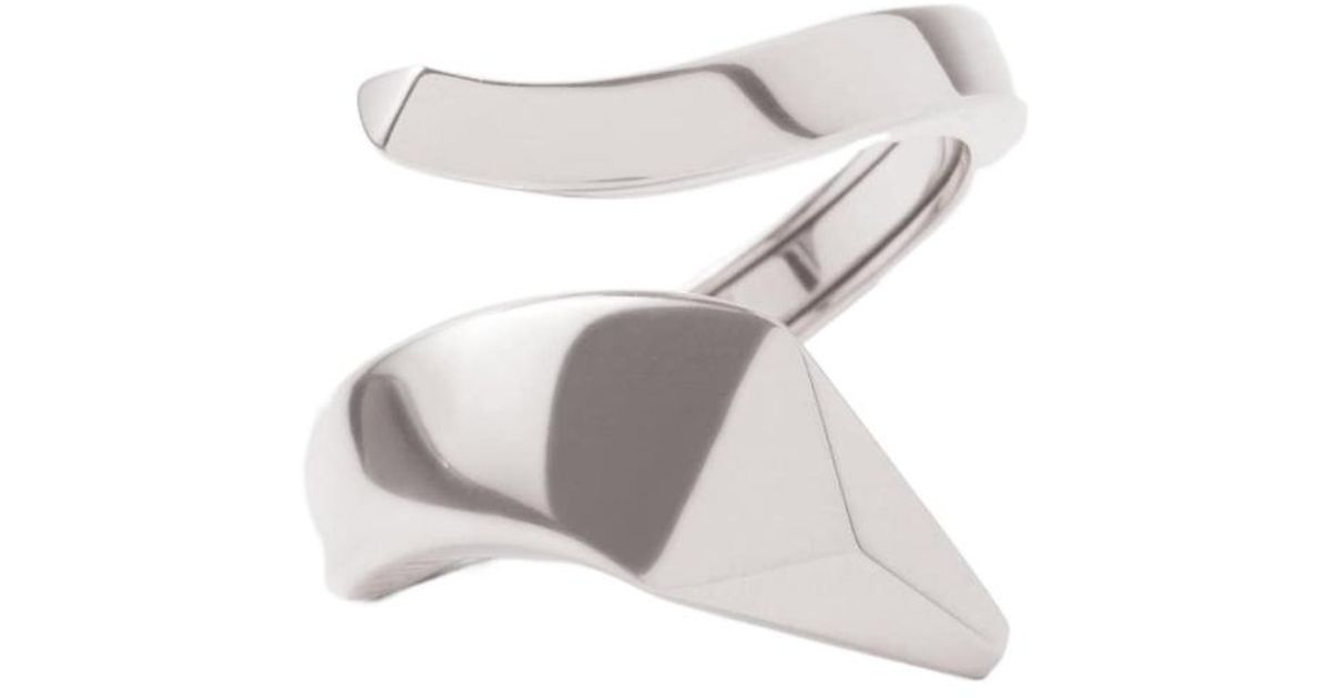 Prada Eternal Toi Et Moi Snake Mini Ring in White for Men | Lyst