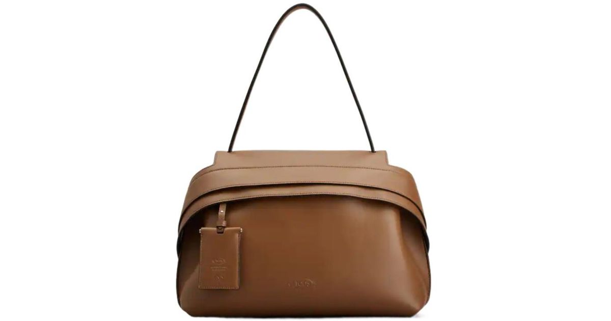 Tod's Medium Wave Bag in Brown | Lyst