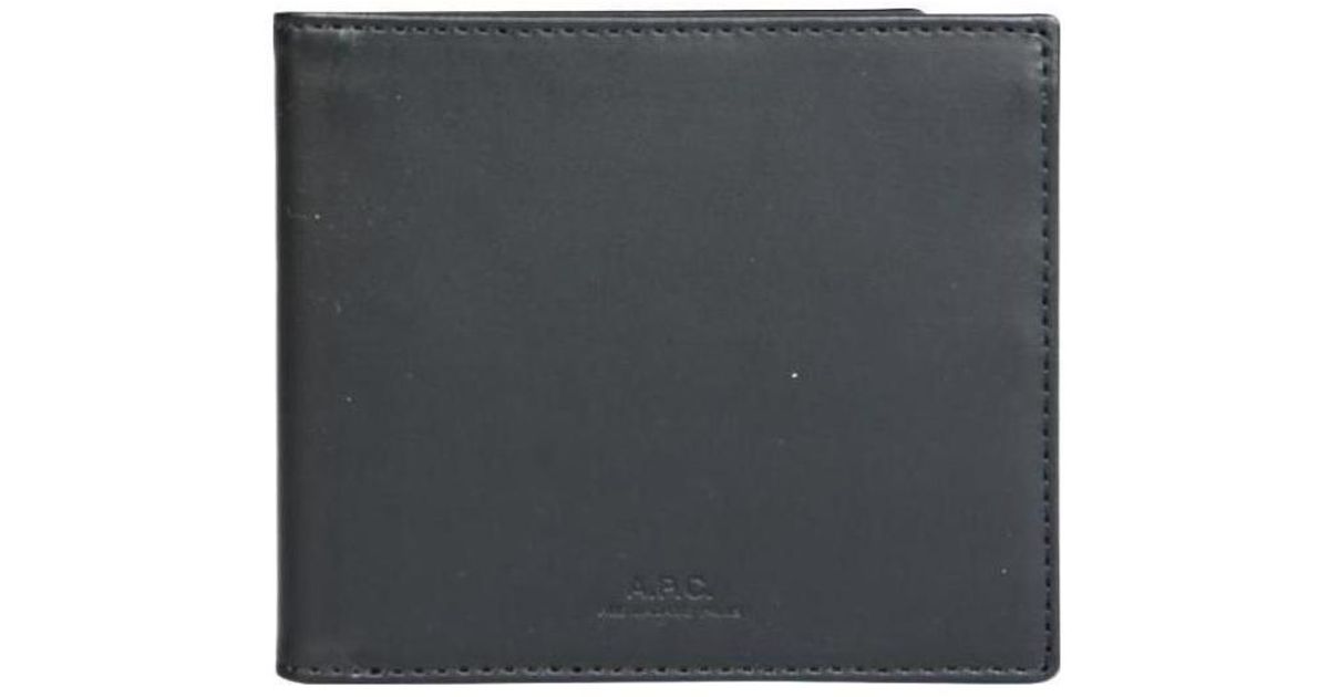 A.P.C. Bifold Wallet in Gray for Men | Lyst