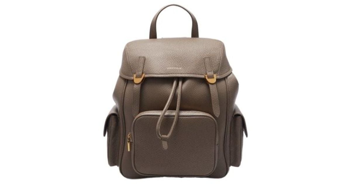 Coccinelle Flip Backpack in Brown | Lyst