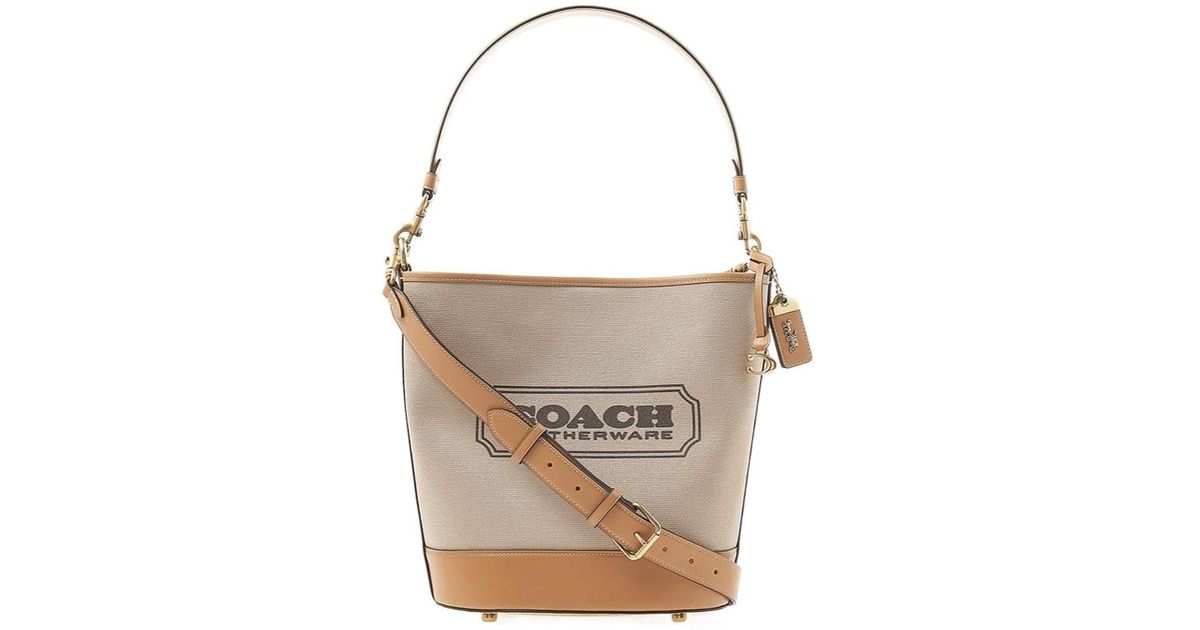COACH Dakota Bucket Bag in White | Lyst