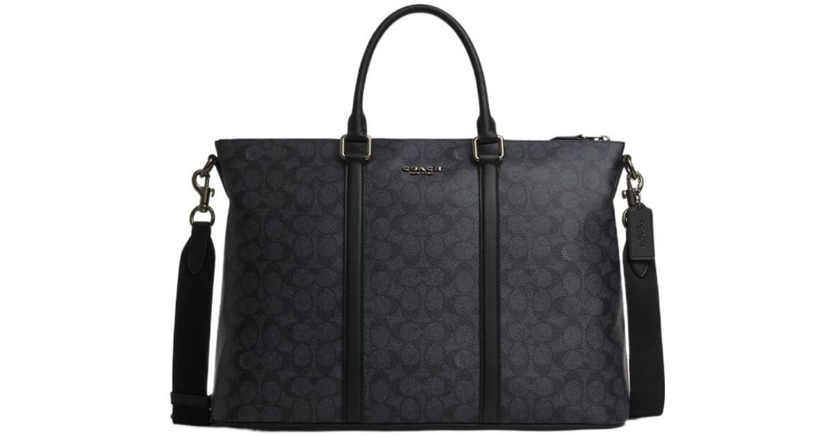 COACH Caleb Work Bag in Black | Lyst