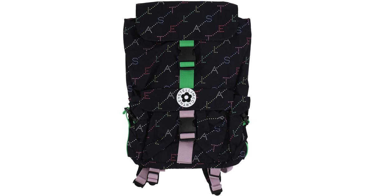 Stella McCartney Flip Backpack in Black | Lyst