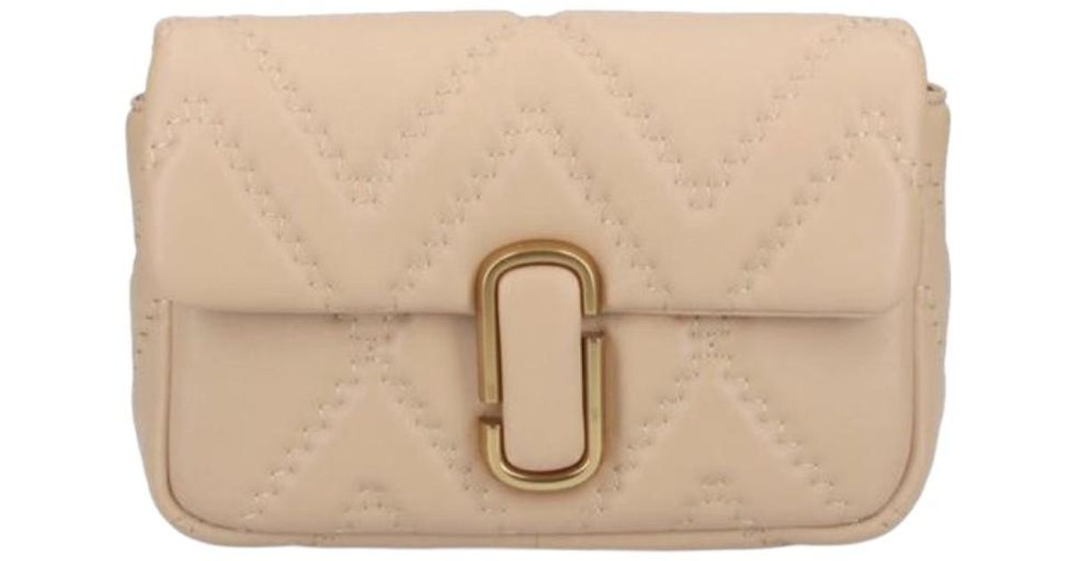 Marc Jacobs Quilted Leather Shoulder Bag in Natural | Lyst