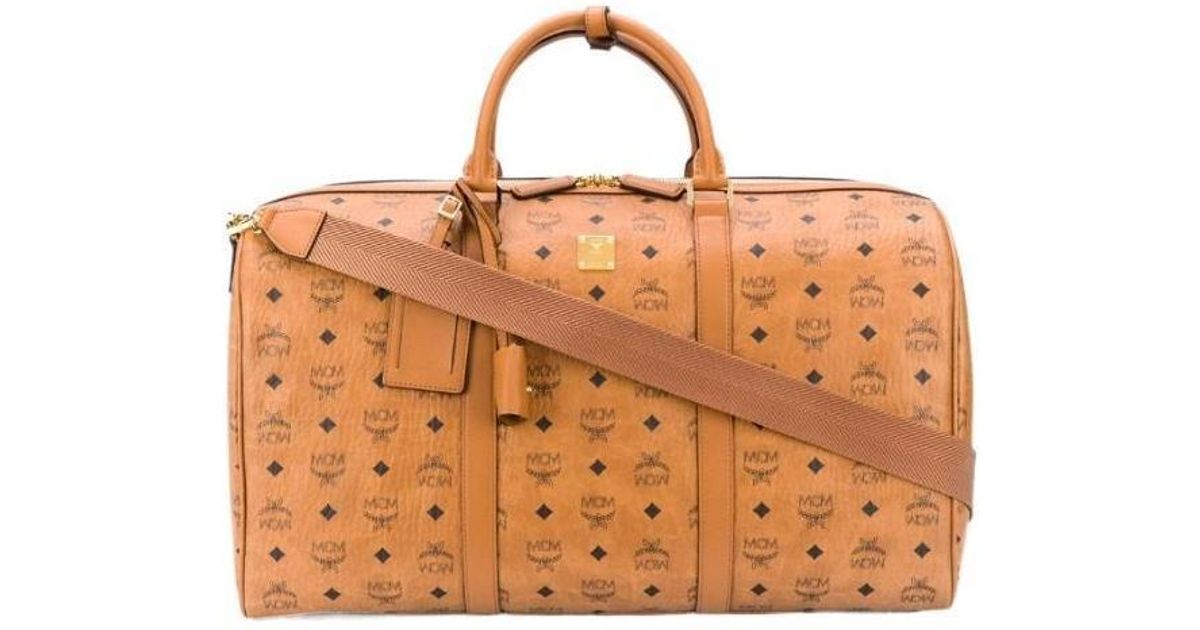 MCM Logo Handbag in Brown for Men | Lyst