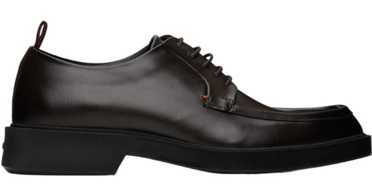 BOSS Logo Lacing Business Dress Shoes in Black for Men | Lyst