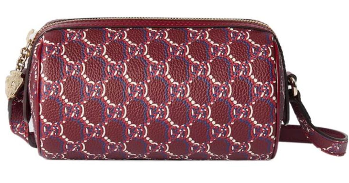 Gucci Gg Mini Shoulder Bag in Red | Lyst