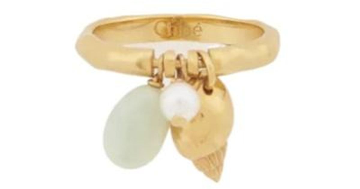 Chloé Shells Ring in Metallic | Lyst