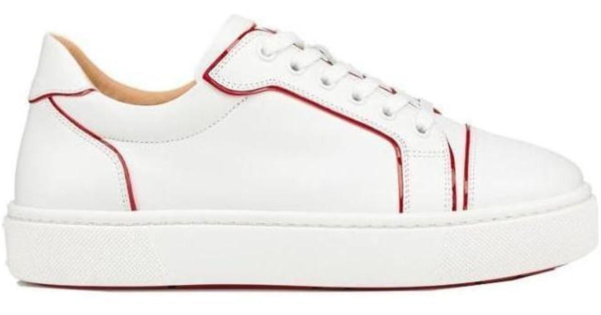 Christian Louboutin Low-Top Leisure Sneakers in White | Lyst