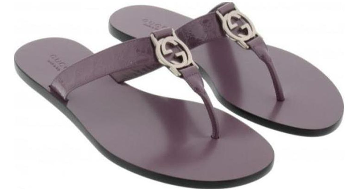 Gucci Cool Toe Drag With Logo Clip in Gray | Lyst