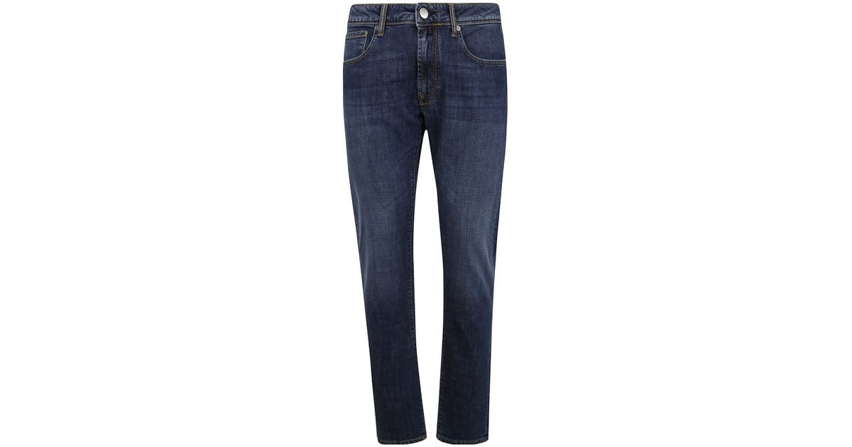 Incotex Belt Loop Jeans in Blue for Men | Lyst