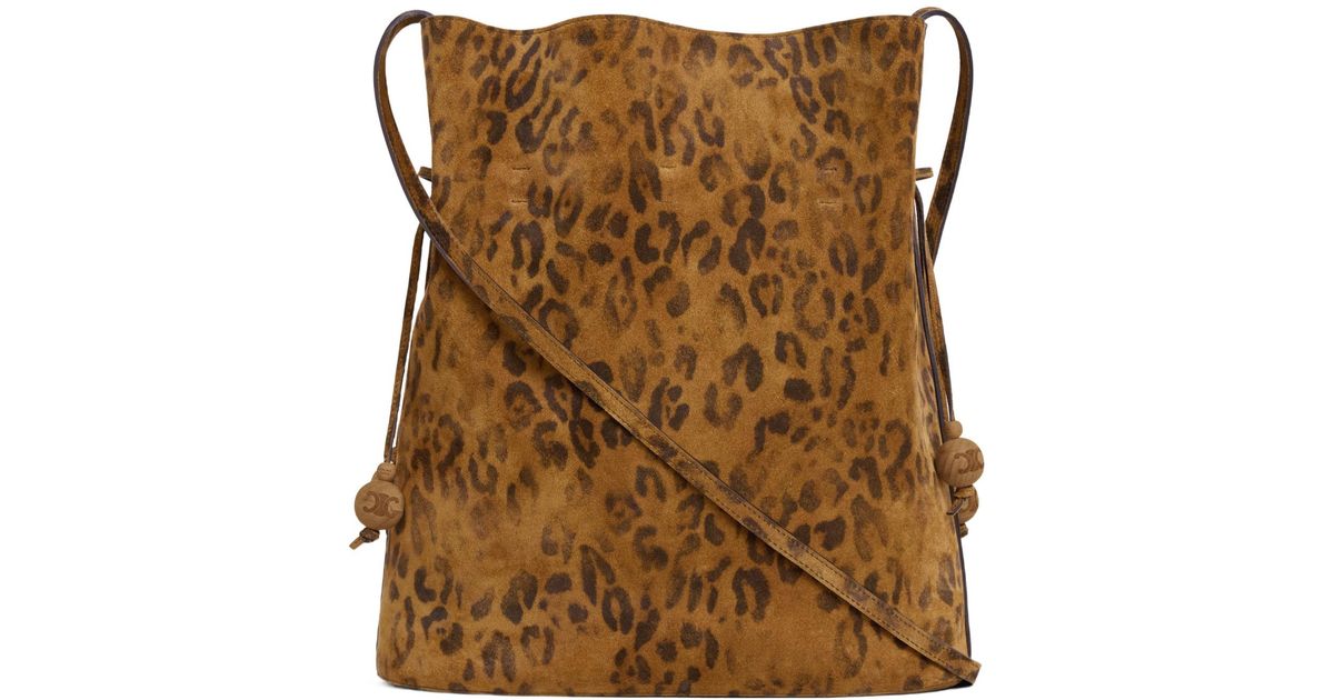 Celine Medium Bucket in Brown for Men | Lyst