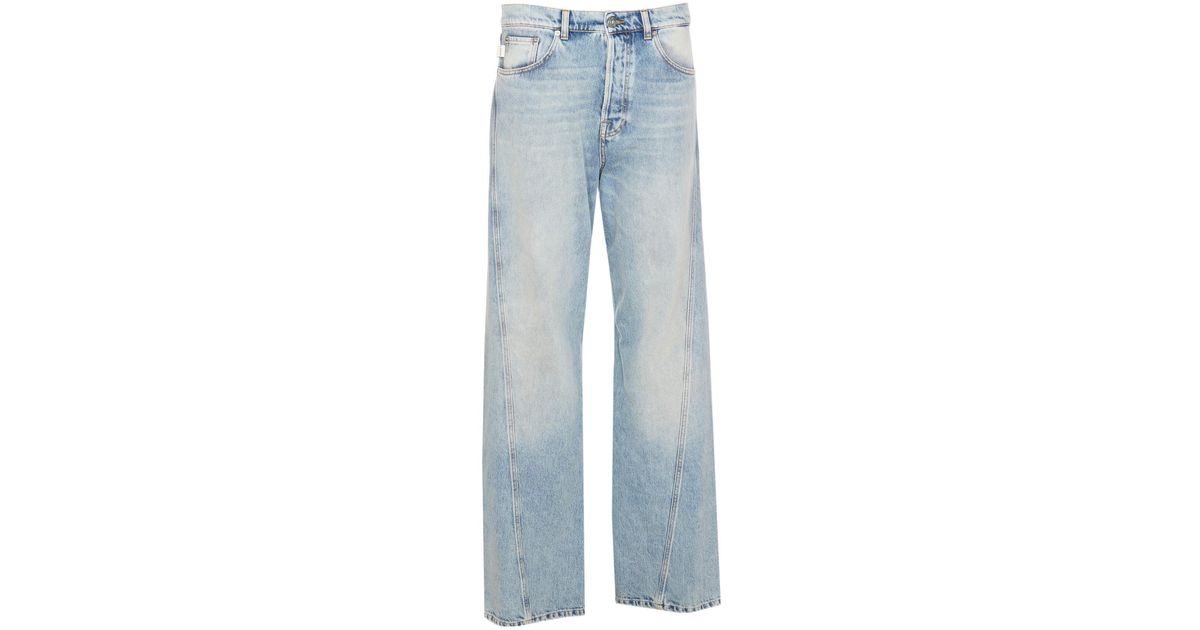Lanvin Belt-Loop Jeans in Blue | Lyst