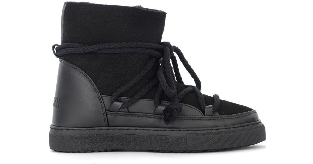Inuikii Logo And Ankle Boots in Black | Lyst
