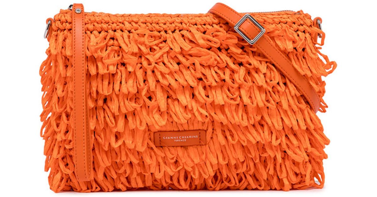 Gianni Chiarini Marcella Clutch in Orange | Lyst