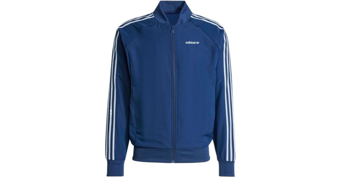 adidas Originals Sst Track Jacket in Blue for Men | Lyst