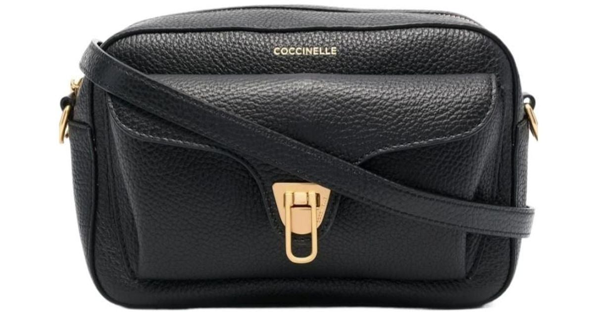 Coccinelle Logo Details Satchel in Black | Lyst