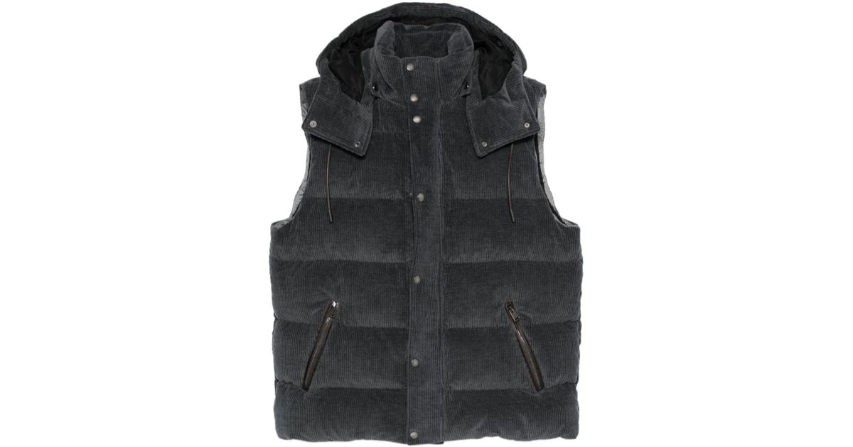 BOSS Snap Vest in Black for Men | Lyst