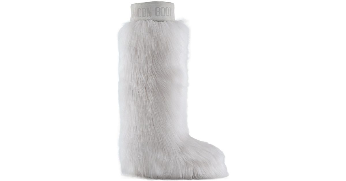 Moon Boot Icon Yeti Boots in White | Lyst