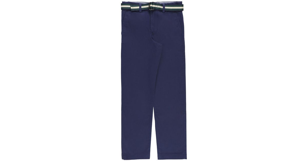 Ralph Lauren Belt-Loop Pants in Blue | Lyst