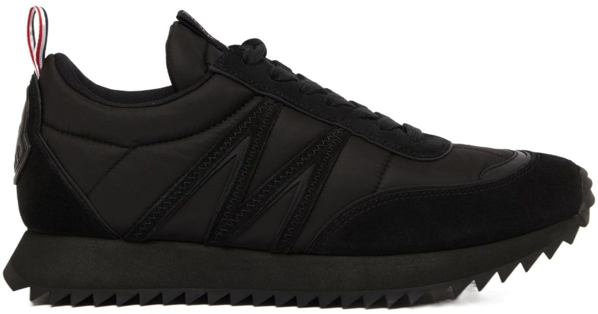 Moncler Pacey Lacing Trainers in Black for Men | Lyst