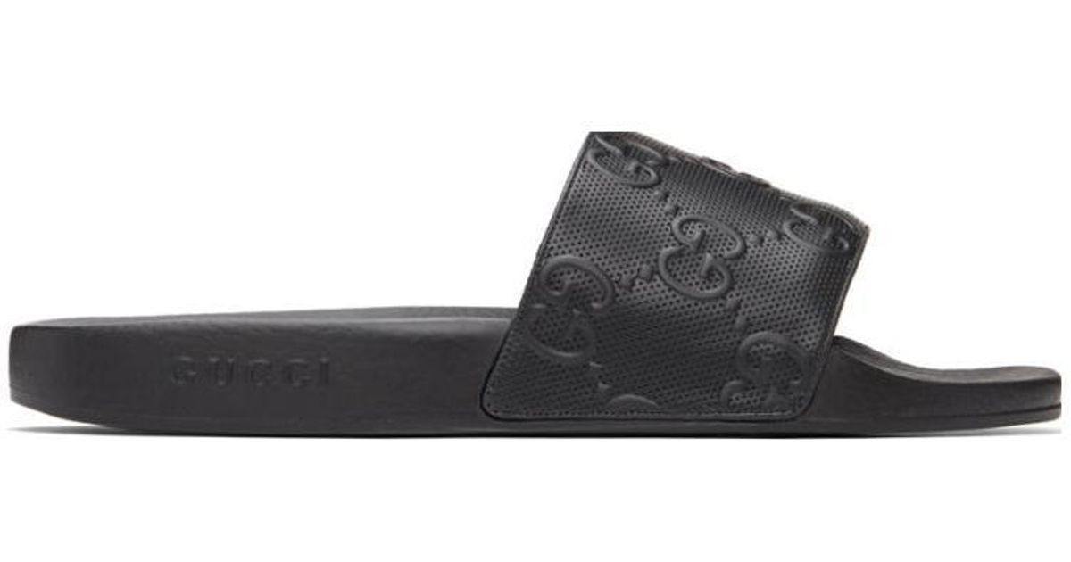 Gucci Gg-Embossed Slides for Men | Lyst