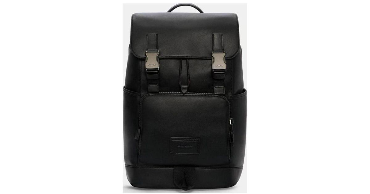 COACH Buckle Backpack in Black for Men | Lyst