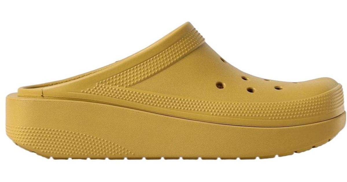 Crocs™ Square Toed Slippers in Yellow for Men | Lyst