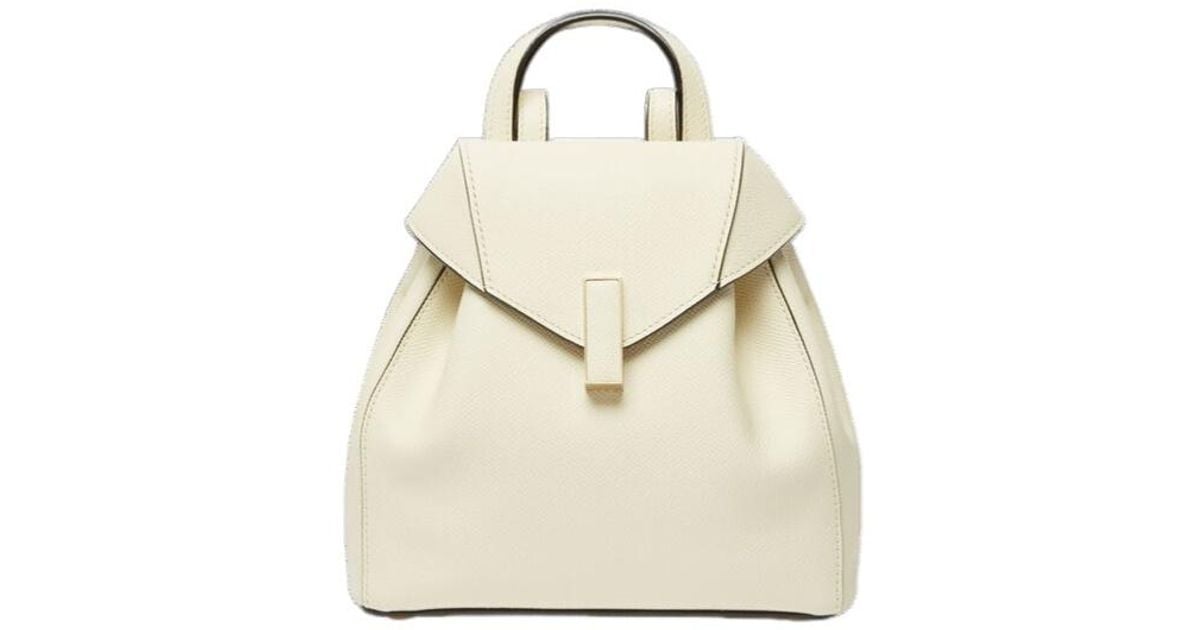 Valextra Iside Mini Backpack in Natural | Lyst