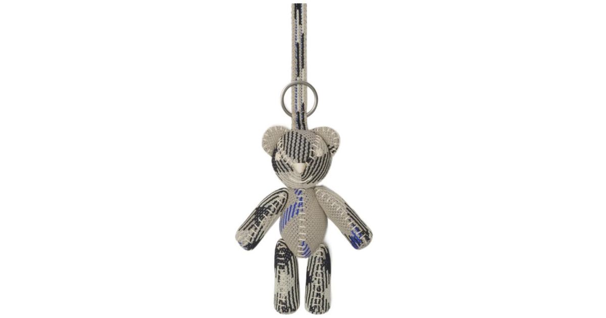 Burberry Teddy Bear Pendant in Metallic | Lyst