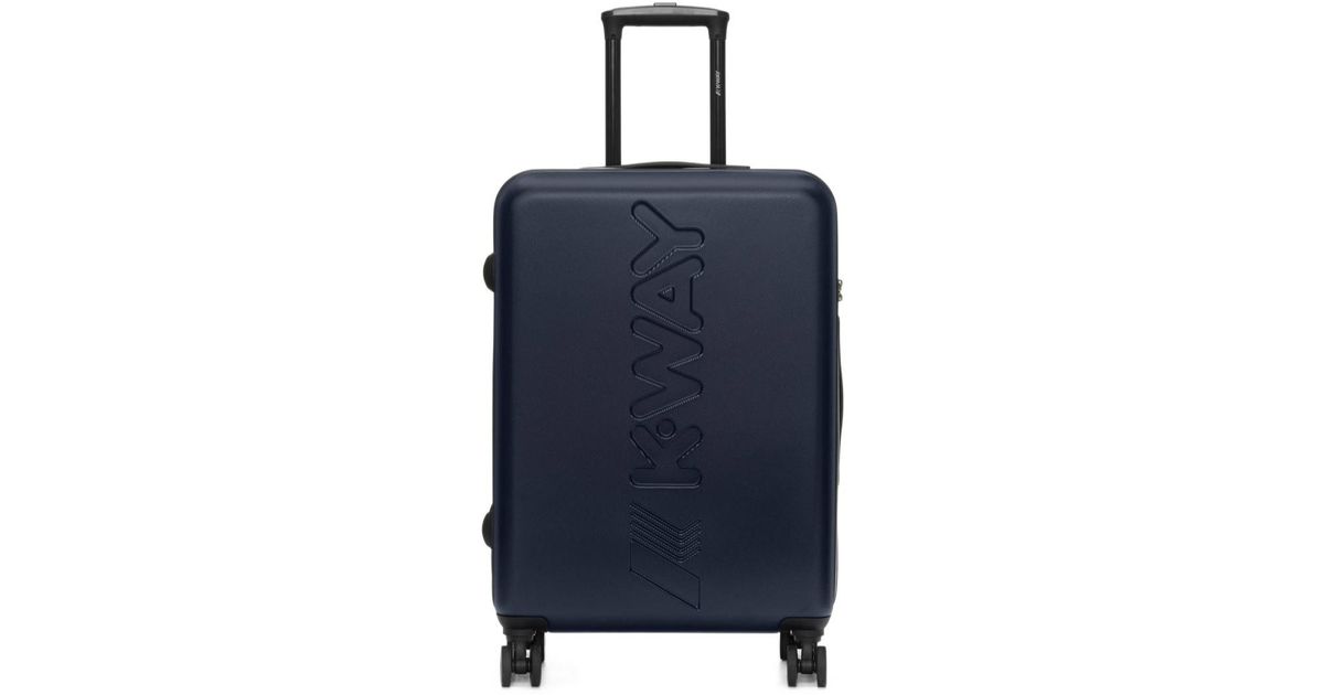 K-Way Medium Travel Rigid Trolley Case in Blue for Men | Lyst