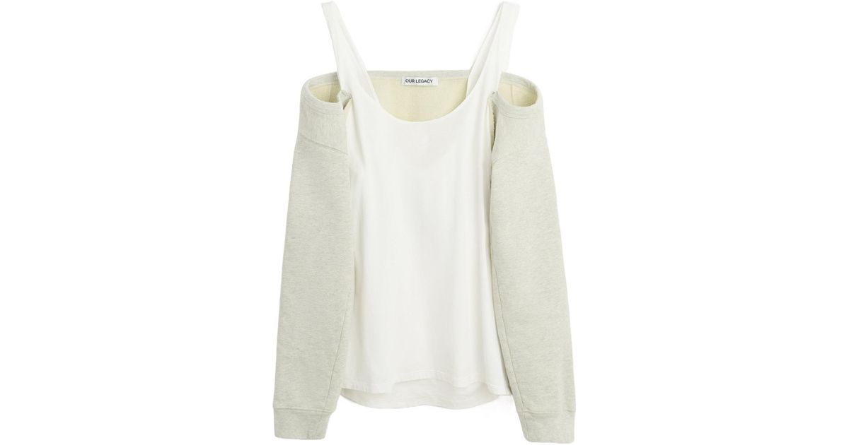 Our Legacy Cardigan Tank Top in White | Lyst