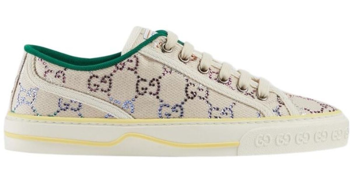 Gucci Tennis 1977 Canvas Sneaker in White | Lyst