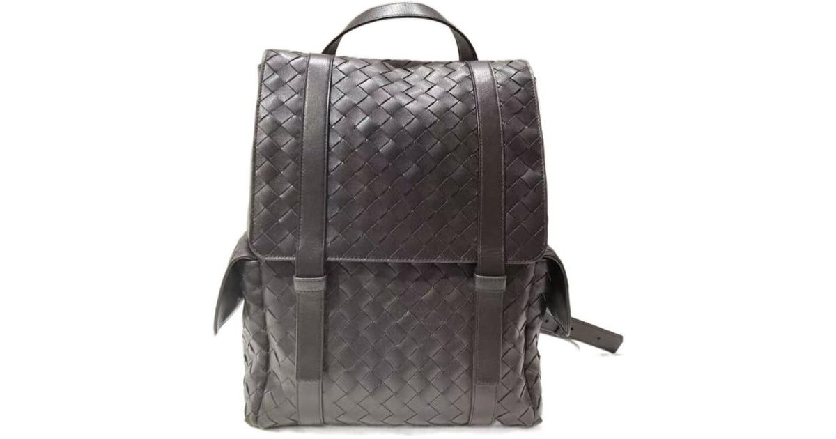 Bottega Veneta Flip Backpack in Gray for Men | Lyst