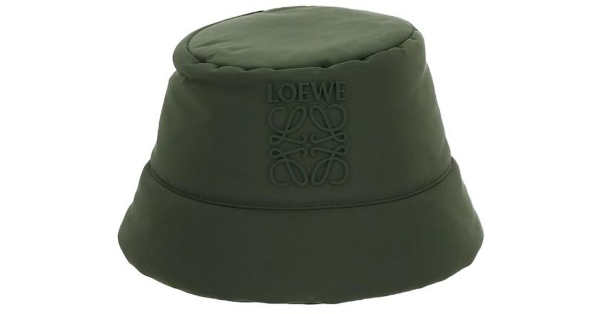 Loewe Logo Hat in Green | Lyst