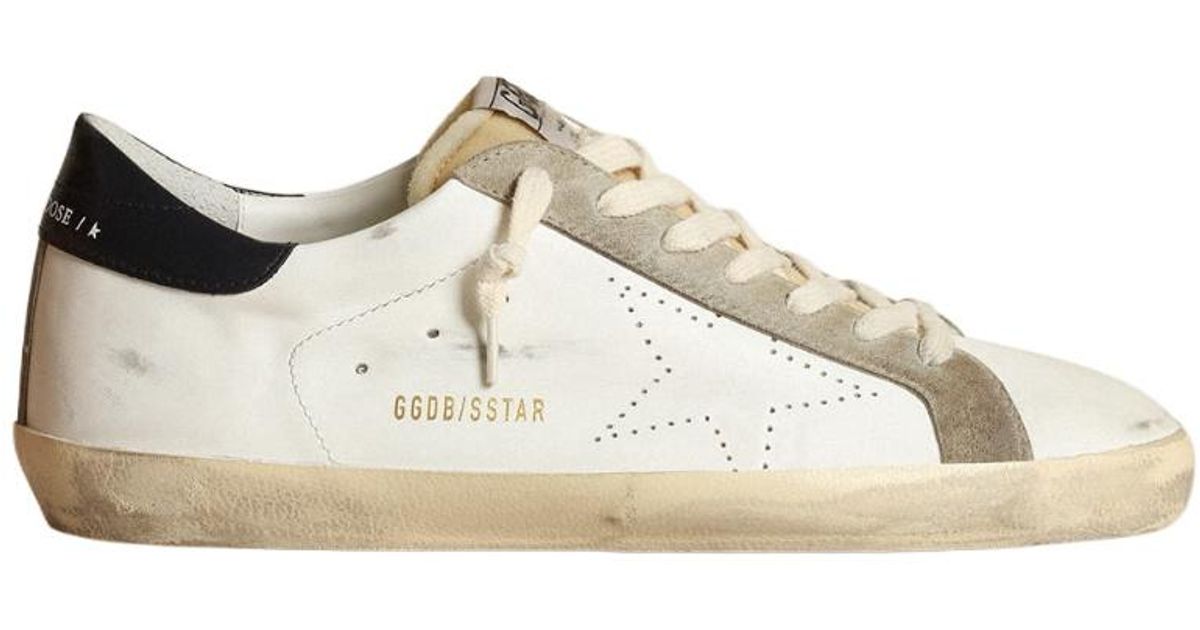 Golden Goose Super Star Lace-Up Sneakers for Men | Lyst