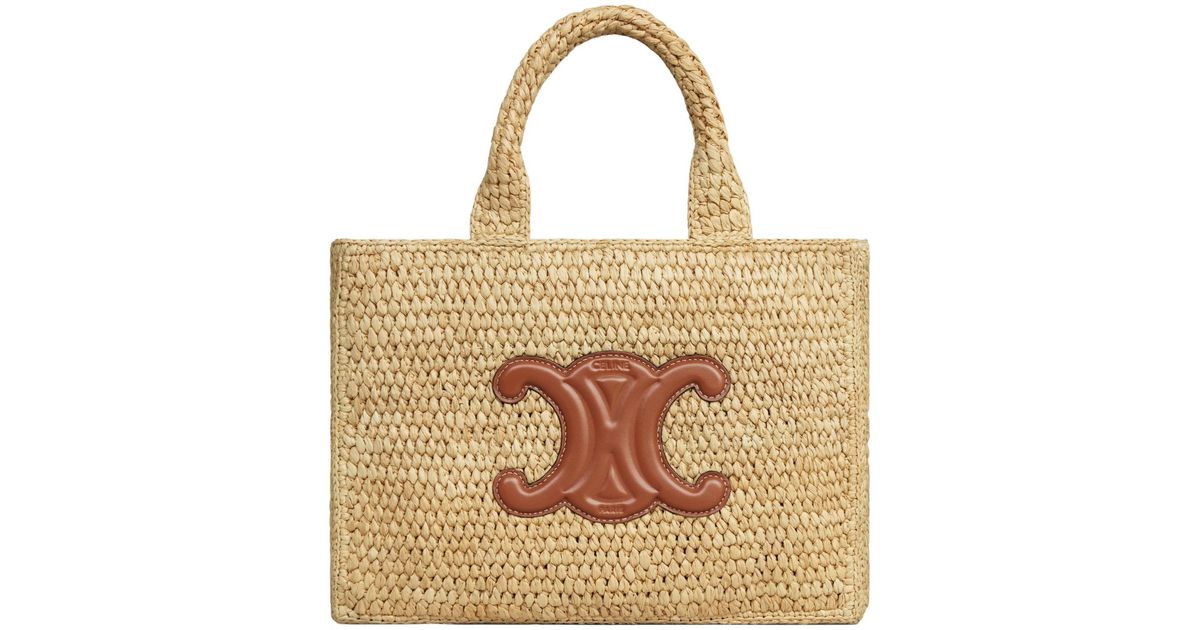Celine Small Cabas Thais in Metallic | Lyst