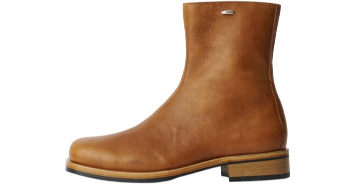 Our Legacy Round-Head Short Boots in Brown for Men | Lyst