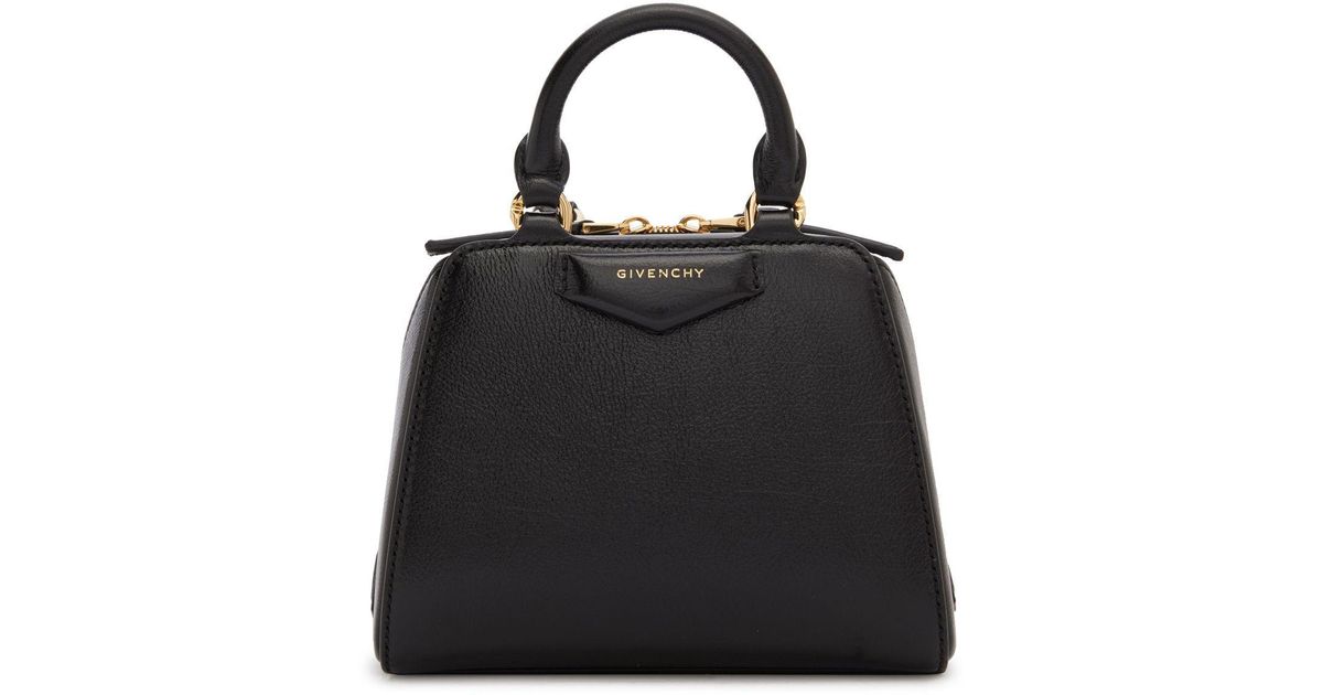 Givenchy Mini Antigona Cube Shoulder Bag in Black | Lyst