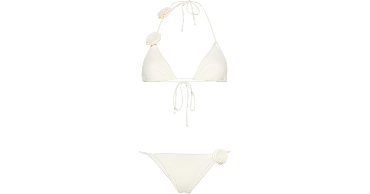 LaRevêche String Bikini Set in White | Lyst