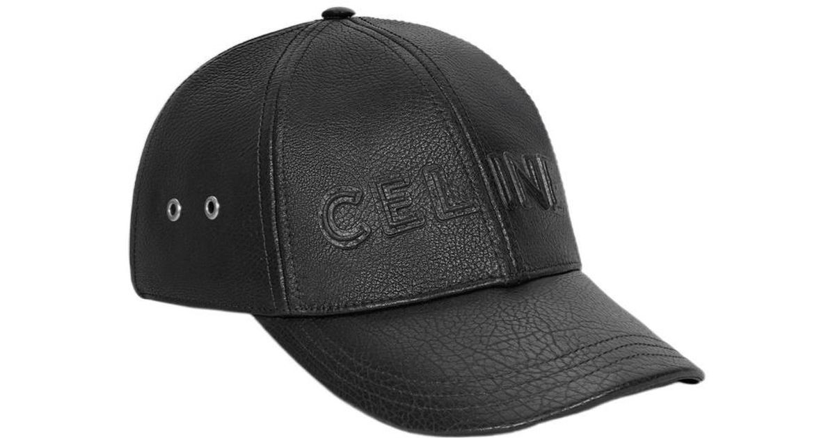 Celine Baseball Cap In Black Lyst Celine Baseball Cap In Black Lyst