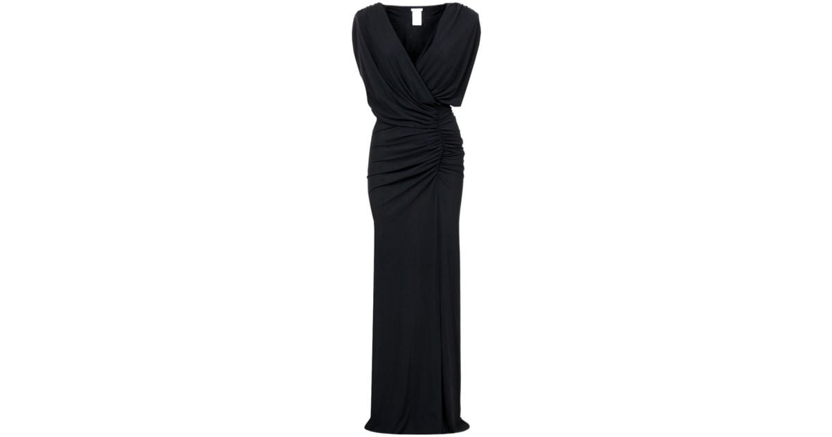 Amazuìn Draped Dress in Black | Lyst UK