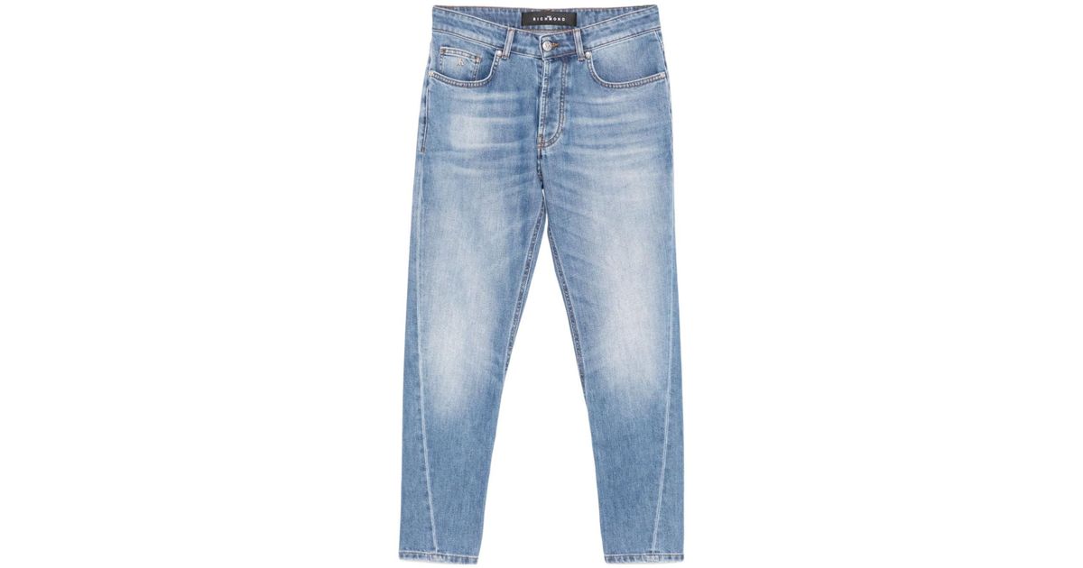 John Richmond Belt Loops Jeans in Blue for Men | Lyst