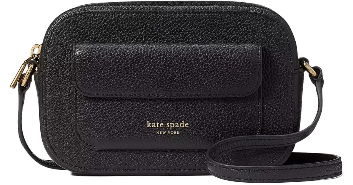 Kate Spade Logo Shoulder Bag in Black | Lyst