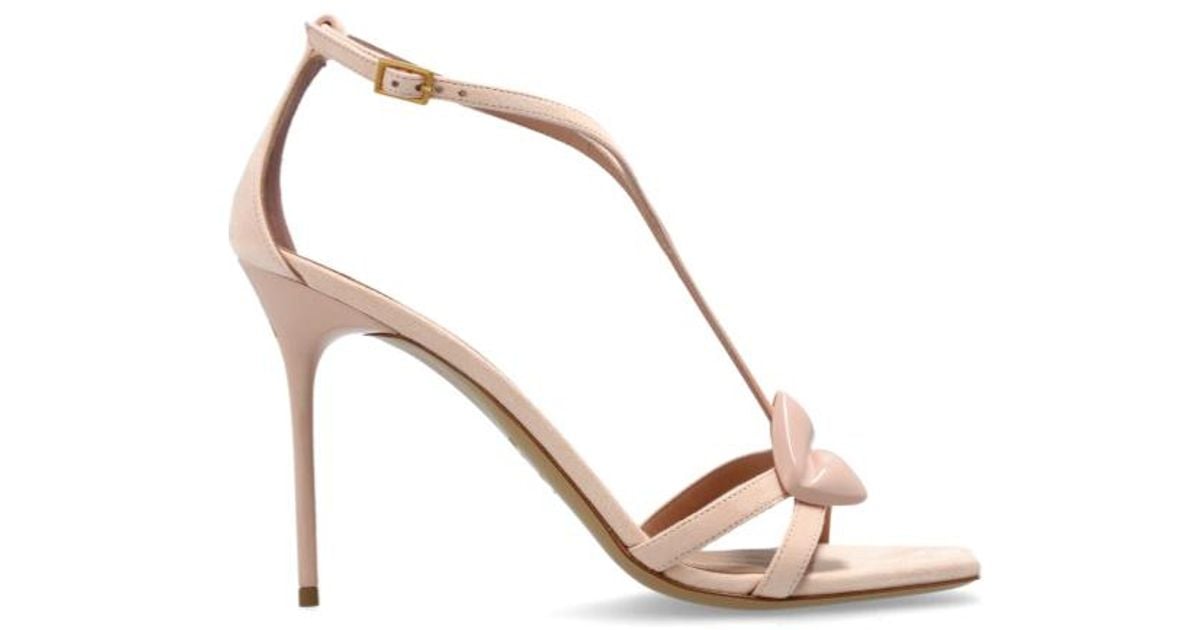 Balmain 95Mm Lips Sandals in Metallic | Lyst